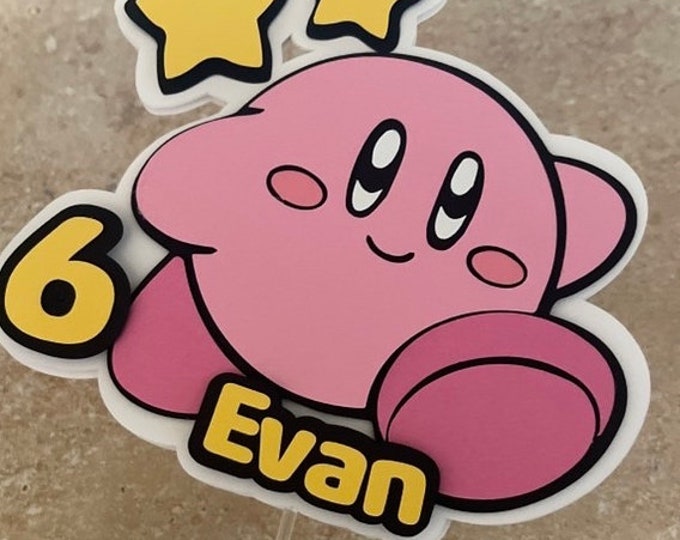 Kirby Cake Topper - Etsy