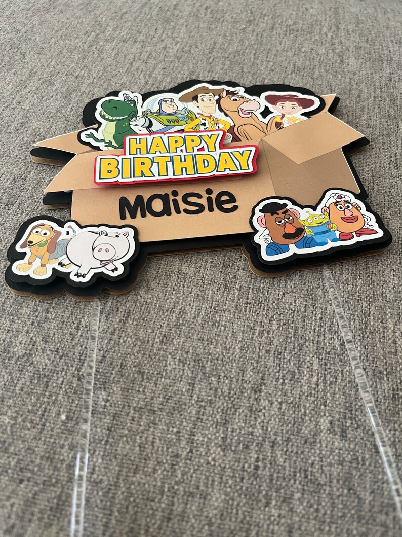 Toy Story Box Cake Topper - Etsy