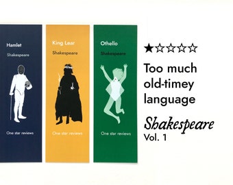 Shakespeare Works Book Spine Felt Tasseled Bookmark 2x7 - Etsy