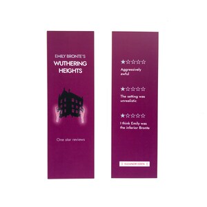 Bad Reviews of Gothic Novels: Literary Bookmarks. Set of 3. - Etsy UK