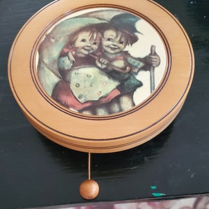 Vintage REUGE HUMMEL Wall Pull String Music Box /edle W. Germany - Etsy