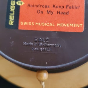 Vintage REUGE HUMMEL Wall Pull String Music Box /edle W. Germany - Etsy