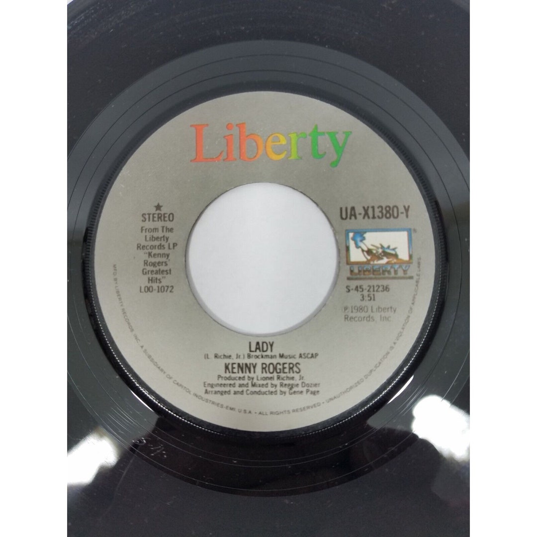 Kenny Rogers Lady Sweet Music Man 45 RPM Vinyl Record - Etsy
