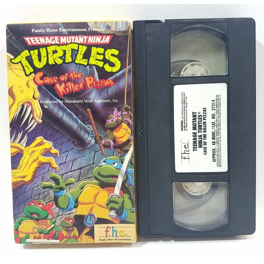 Teenage Mutant Ninja Turtles Case of the Killer Pizzas (VHS, 1989) TMNT ...