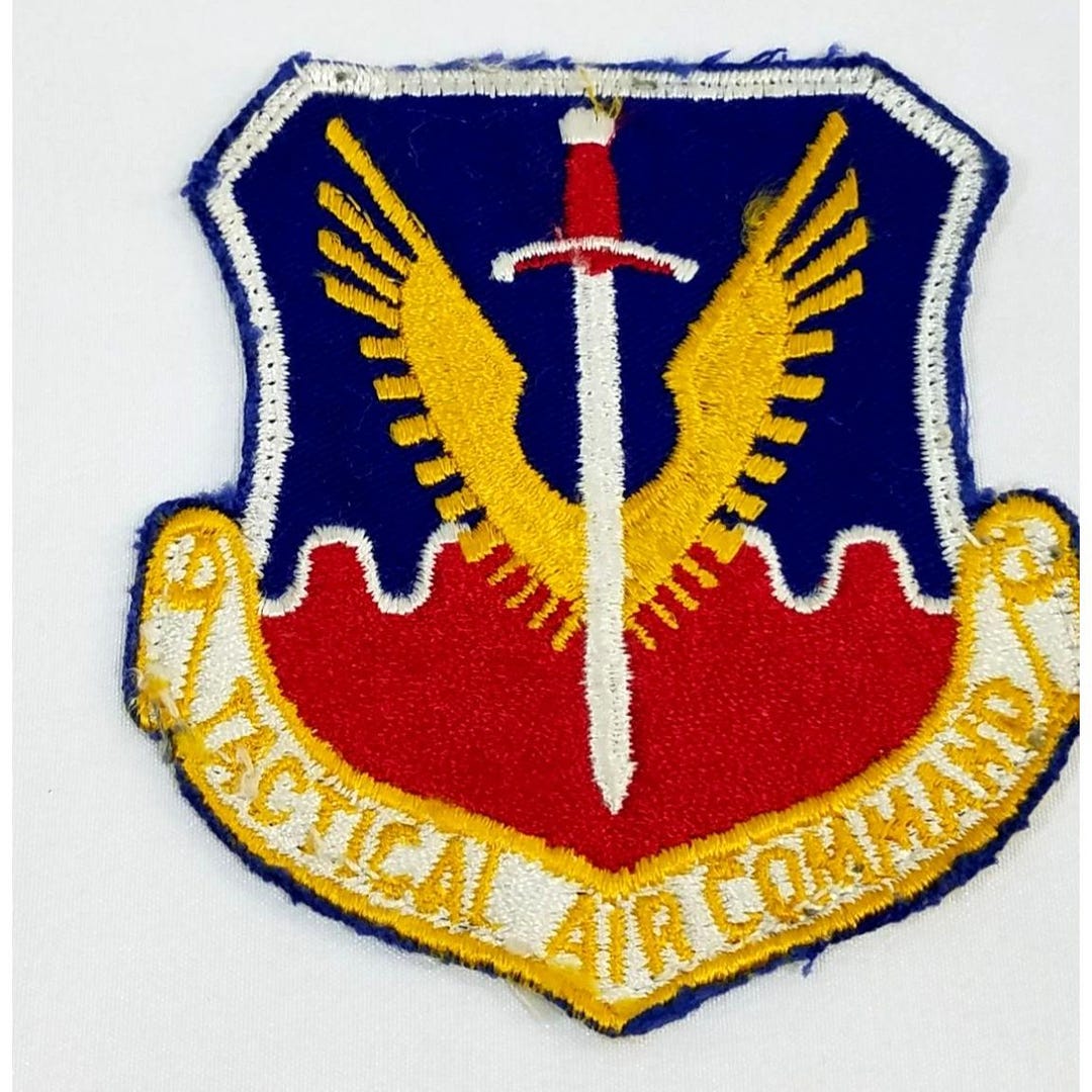 USAF TAC Sword Patch Tactical Air Command Inactive Vintage Vietnam Era ...