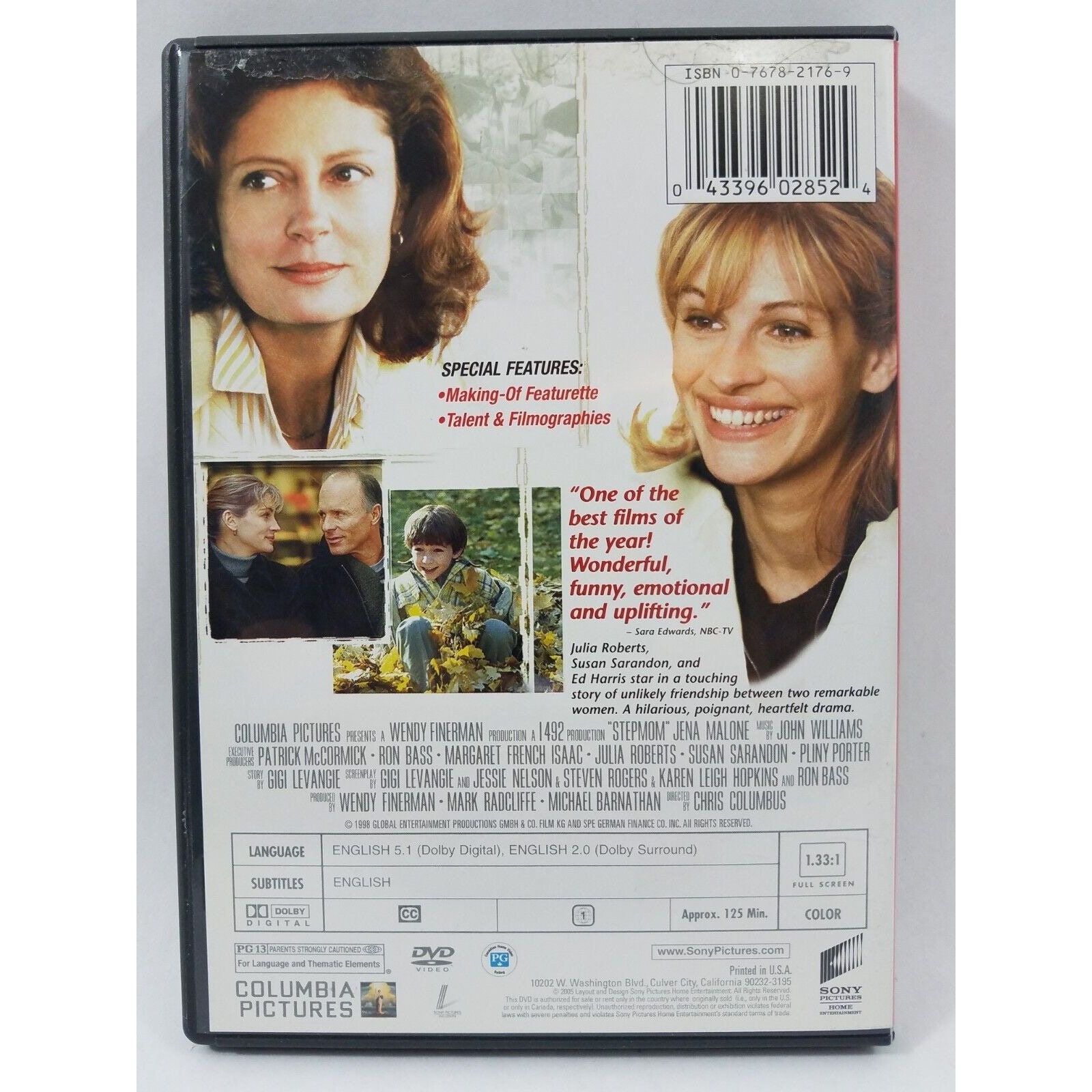 Stepmom Dvd 1998 Julia Roberts Susan Sarandon Vgc Etsy