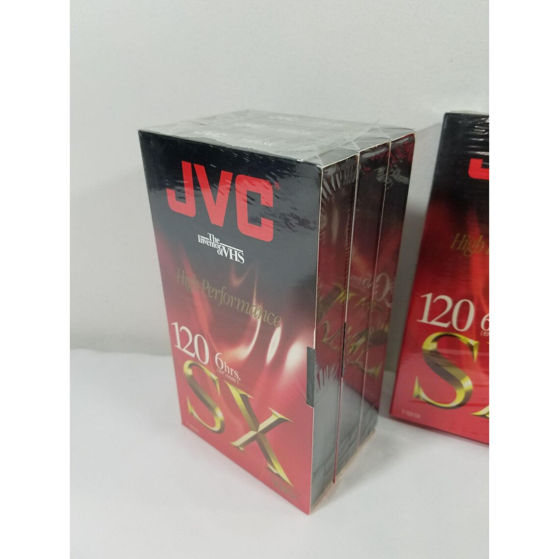 JVC High Performance VHS Tapes T-120 SX Brand New Blank 6hrs Factory ...