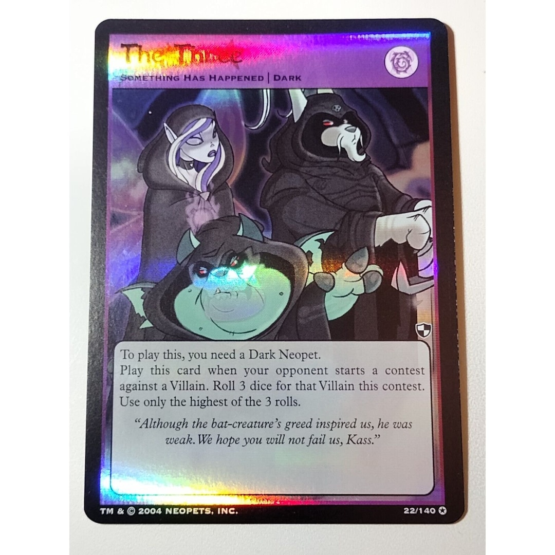The Three 22/140 Neopets Holo Foil Battle for Meridell TCG Trading Card ...