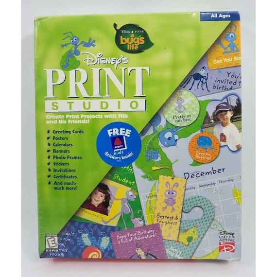 Disneys Print Studio A Bug's Life Windows 95 CD-ROM - Etsy