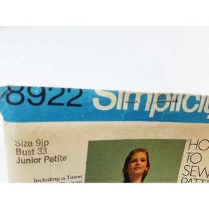 Simplicity Sewing Pattern 8922 Juniors Size 9 Dress Mini Colorblocking ...