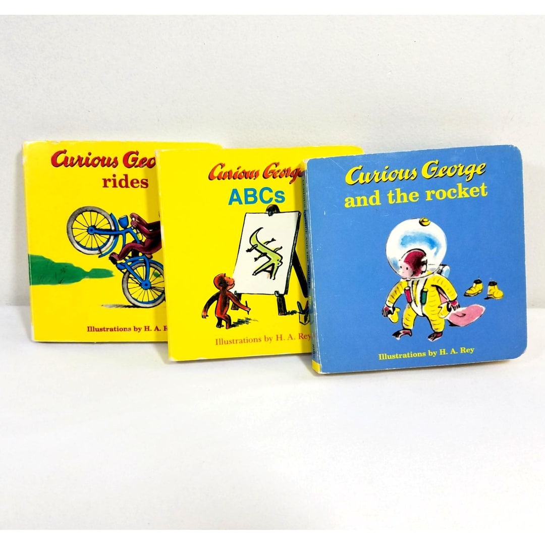 Curious George Board Books Lot of 3 Abcs the Rocket Rides Children's ...
