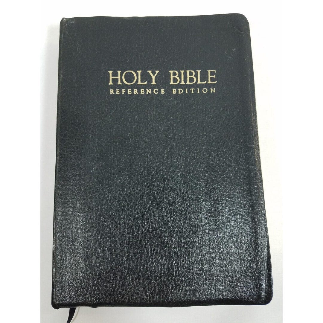 Nelson KJV Holy Bible Giant Print Bonded Black Leather Reference ...