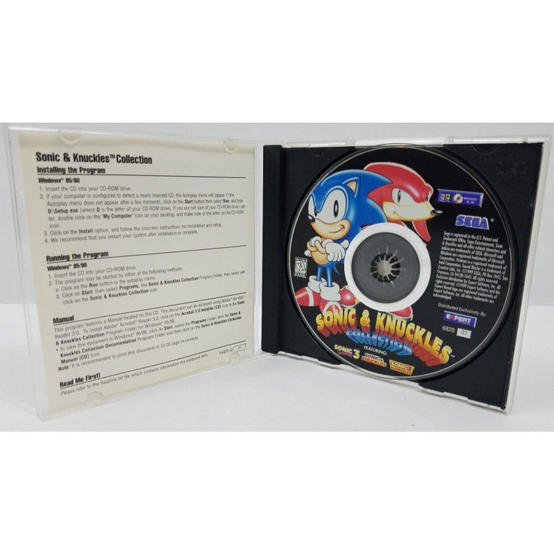 Sonic & Knuckles Collection Windows 95 98 PC CD-ROM sega 2000 - Etsy