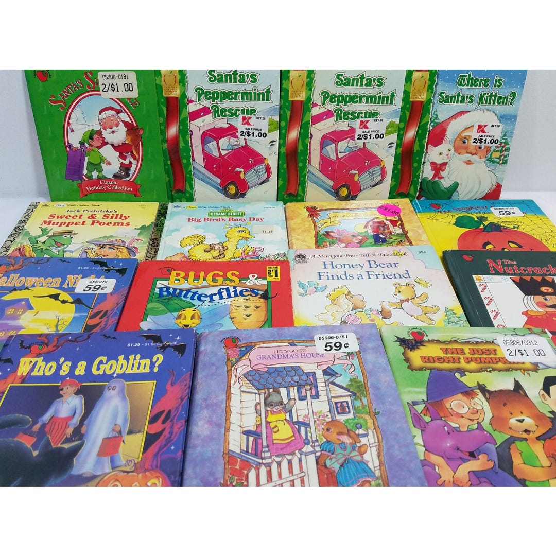 Lot of 15 Little Children's Books Tell A Tale Little Golden Little ...