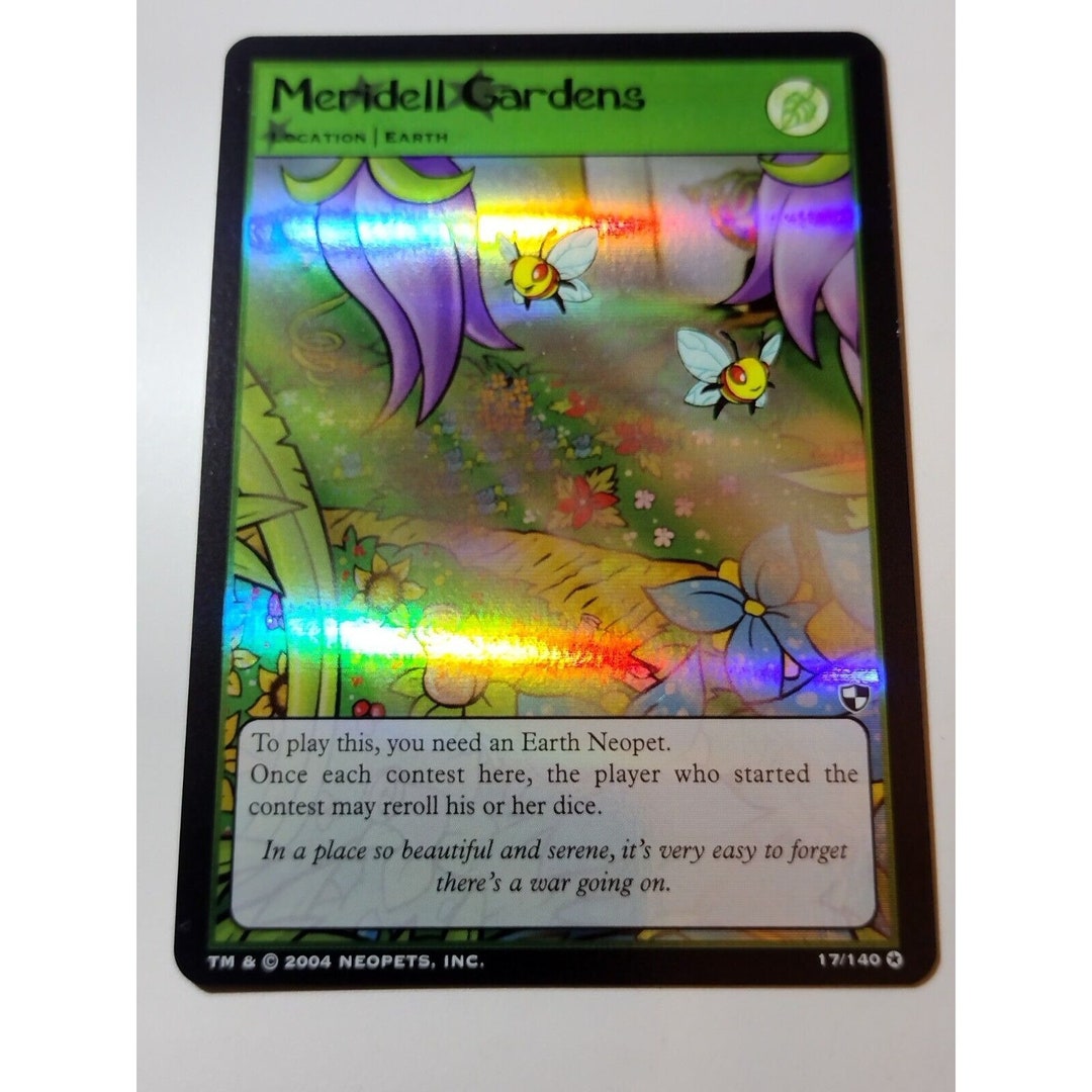 Meridell Gardens 17/140 Neopets Trading Card Game Battle for Meridell ...