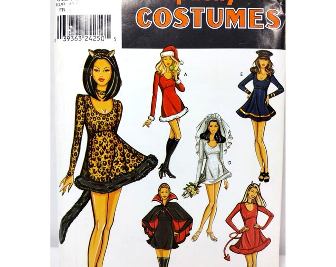 Simplicity Costumes Sewing Pattern 0634: Women's Cat, Santa, Bride, Cop ...