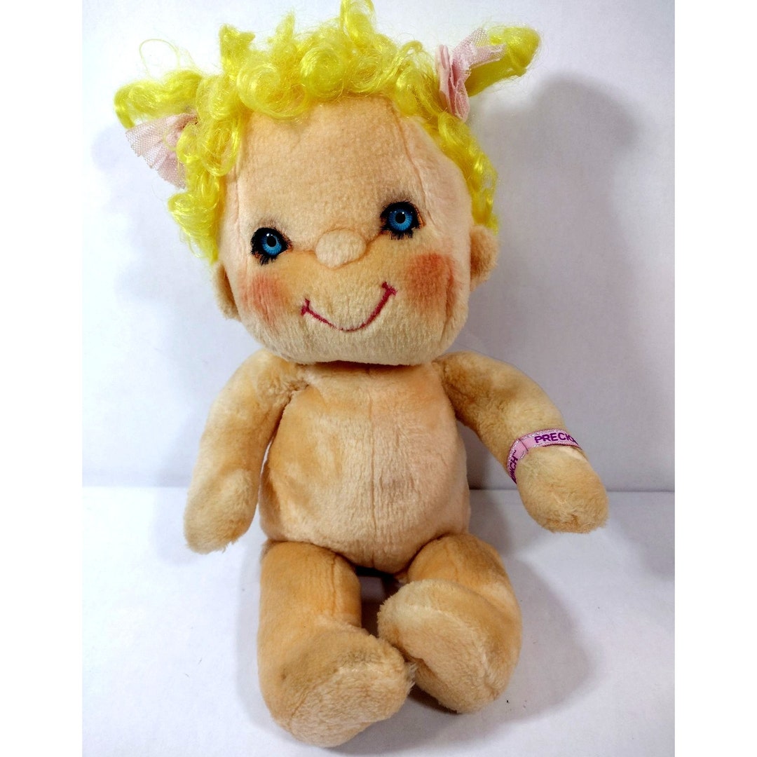 Kenner Hugga Bunch Doll Precious Hugs 1985 Blonde Yellow Hair Plush ...