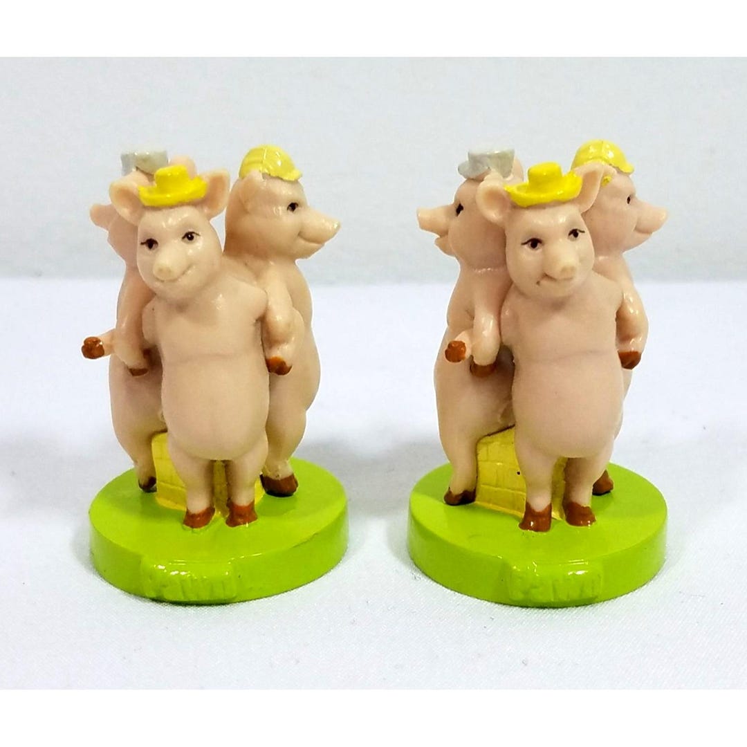 Shrek Chess Game Replacement Figures Pawn Movers Three Little Pigs 2004 ...