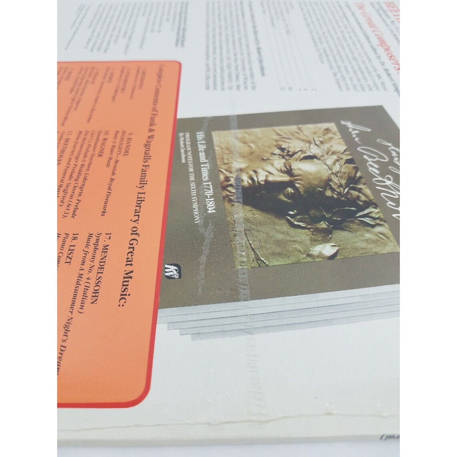 Beethoven Symphony No. 6 Pastoral Funk & Wagnalls Record Vinyl LP ...