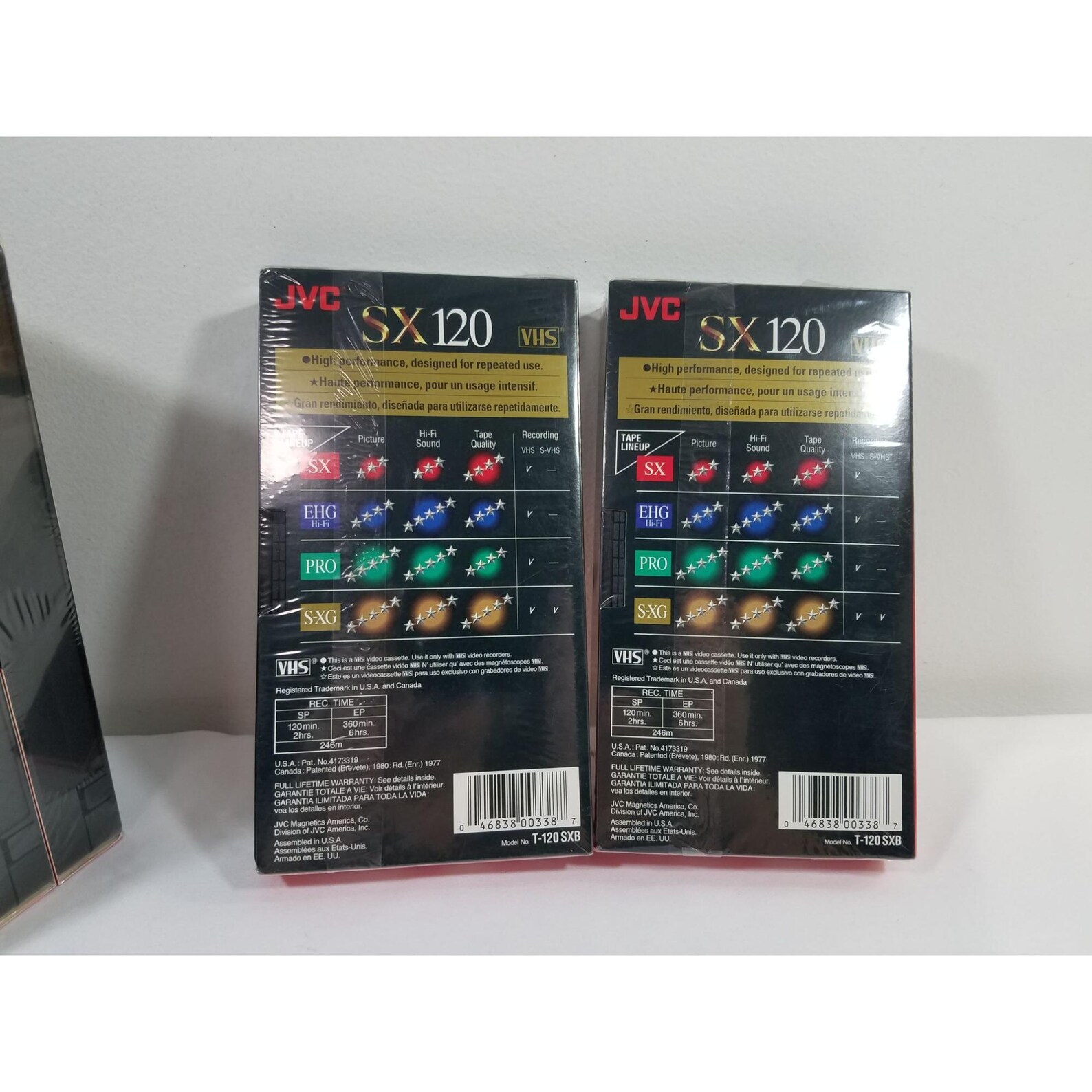 JVC High Performance VHS Tapes T-120 SX Brand New Blank 6hrs Factory ...