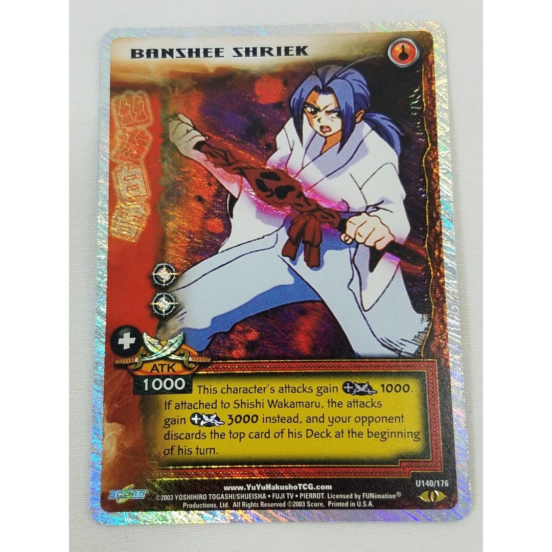 Yu Yu Hakusho Banshee Shriek Foil Card, Ghost Files TCG - Etsy
