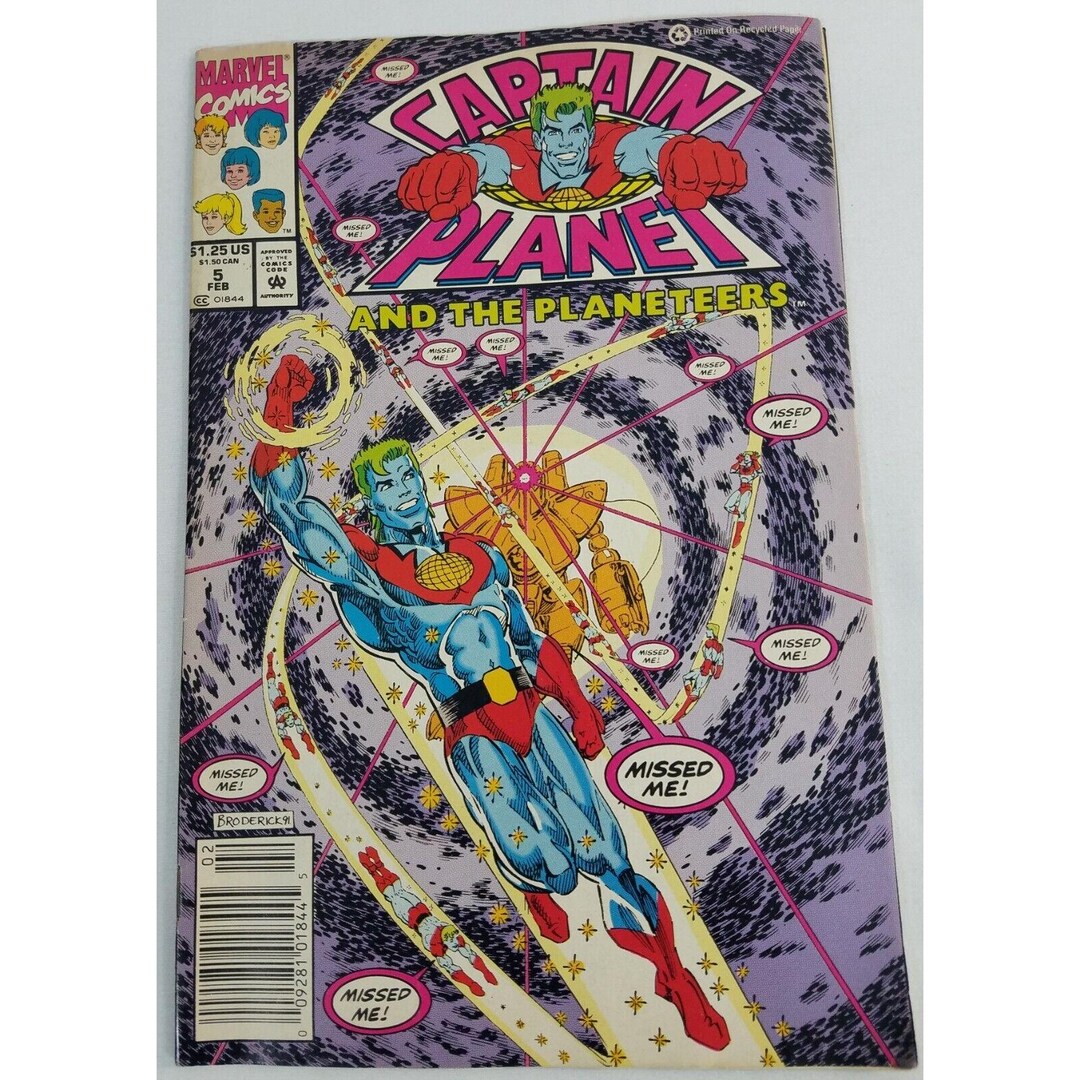Marvel Comics Captain Planet and the Planeteers 5 Feb 1992 - Etsy