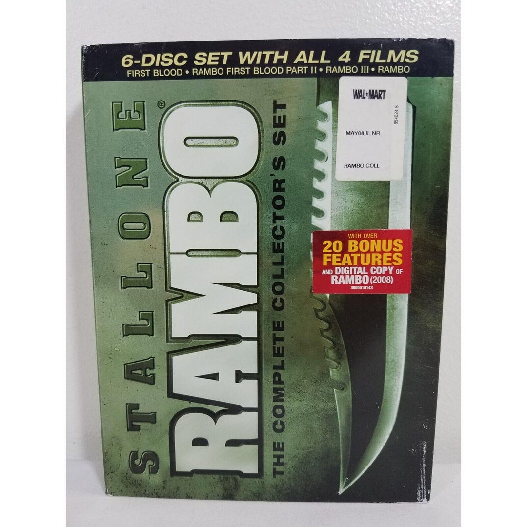 Stallone Rambo: the Complete Collector’s Set (DVD) 6 Disk Set 4 Films ...