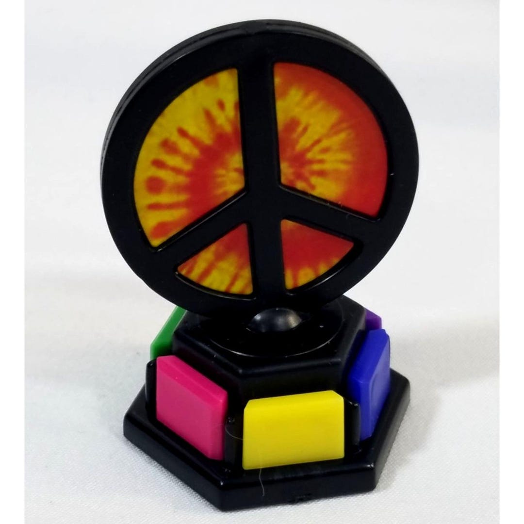 Peace Sign Trivial Pursuit DVD Pop Culture 2 Replacement Token Mover ...