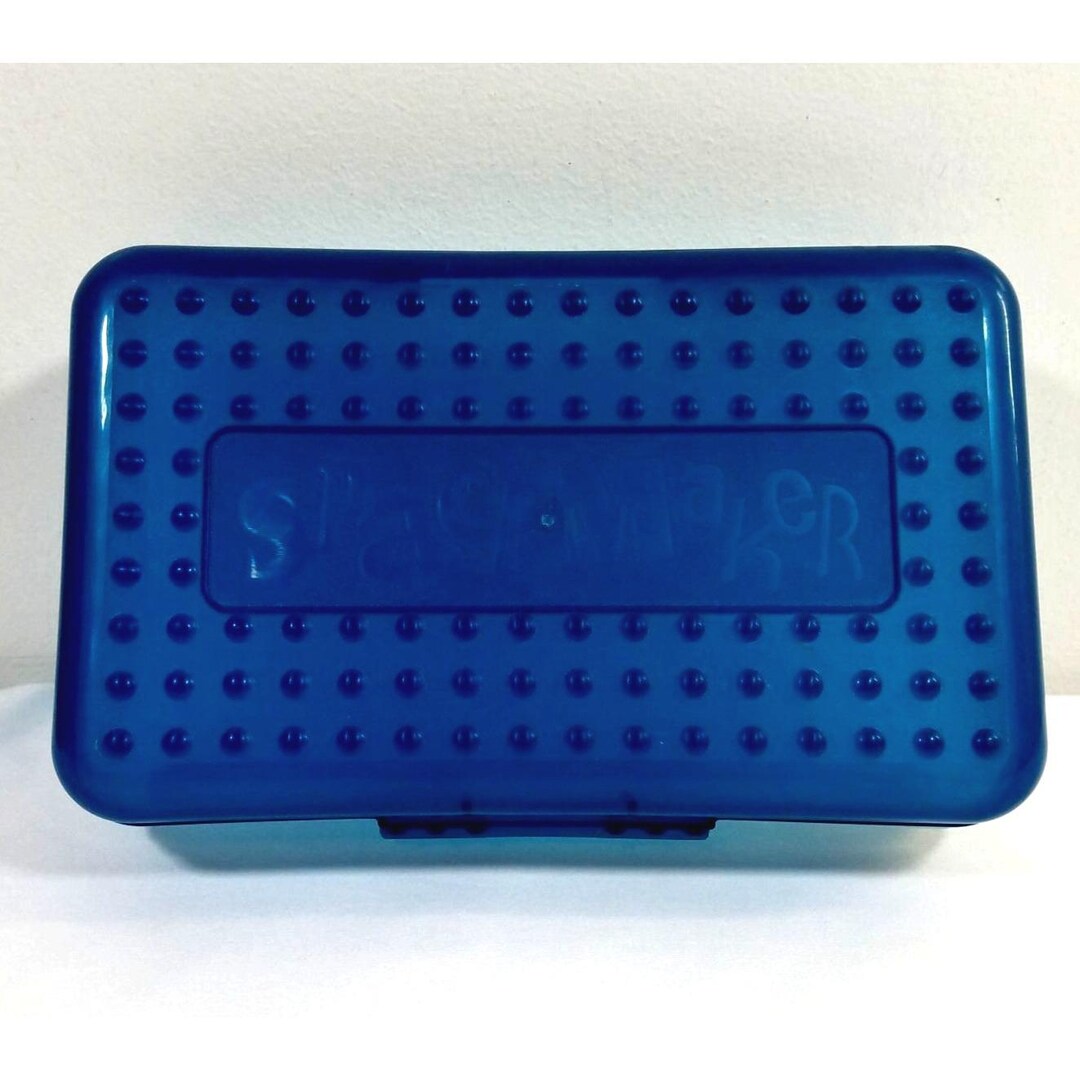Spacemaker Pencil Case Dark Blue Box Vintage Plastic 1990s - Etsy
