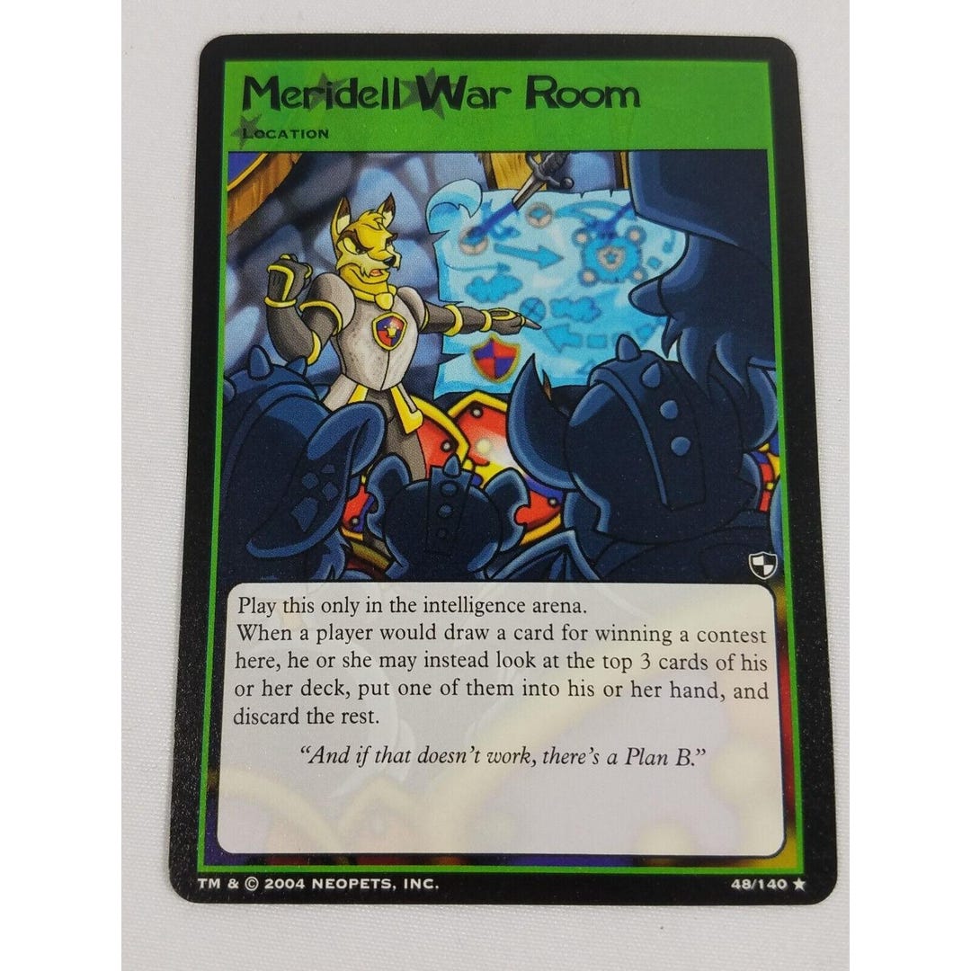 Meridell War Room 48/140 Neopets TCG Card 2004 NM - Etsy