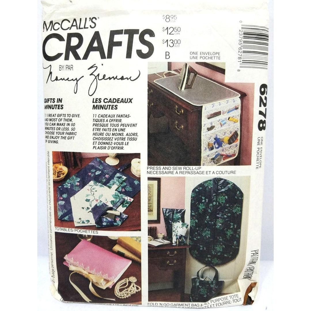 Mccall Crafts Sewing Pattern 6278 Household Casserole Wrap Picnic Mat ...