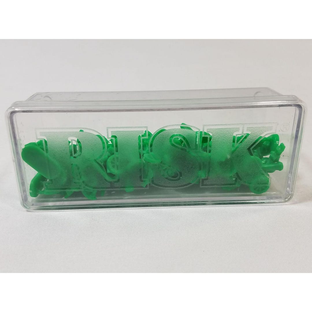 1993 RISK Board Game GREEN Replacement Miniature Army 60 Pieces Parts ...