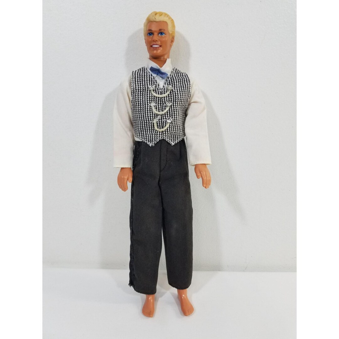 Barbie Fashion Avenue Outfit 14678 One-piece Tuxedo Vest With Ken Doll ...