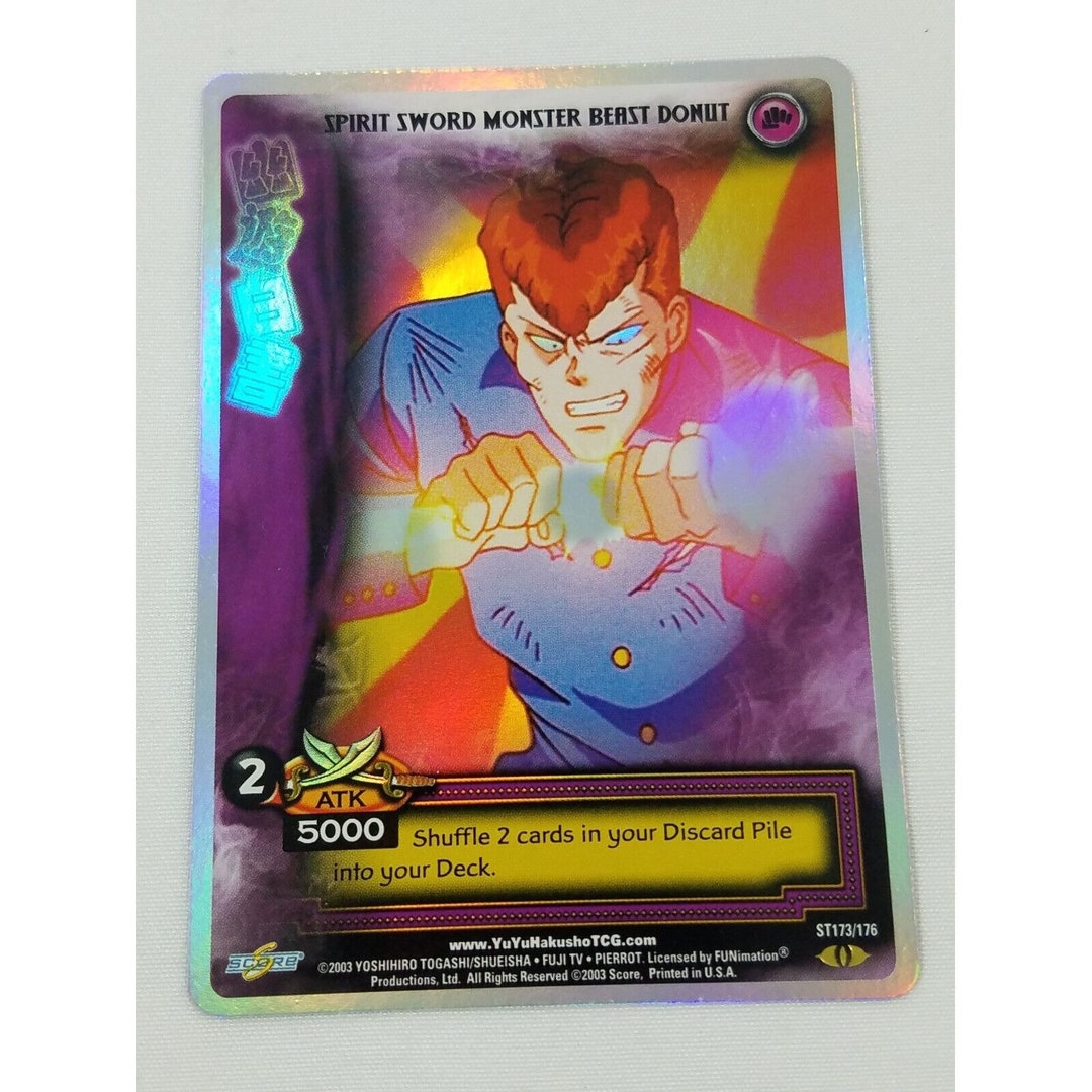 Yu Yu Hakusho Spirit Sword Monster Beast Donut TCG S173/176 1st Edition ...