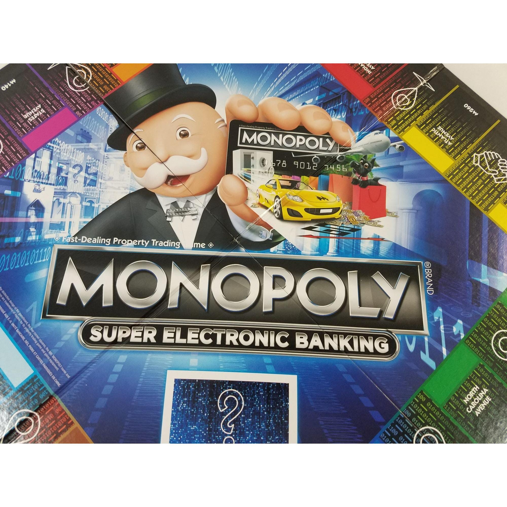 Monopoly Super Electronic Banking Replacement Game Board ONLY Quadfold ...