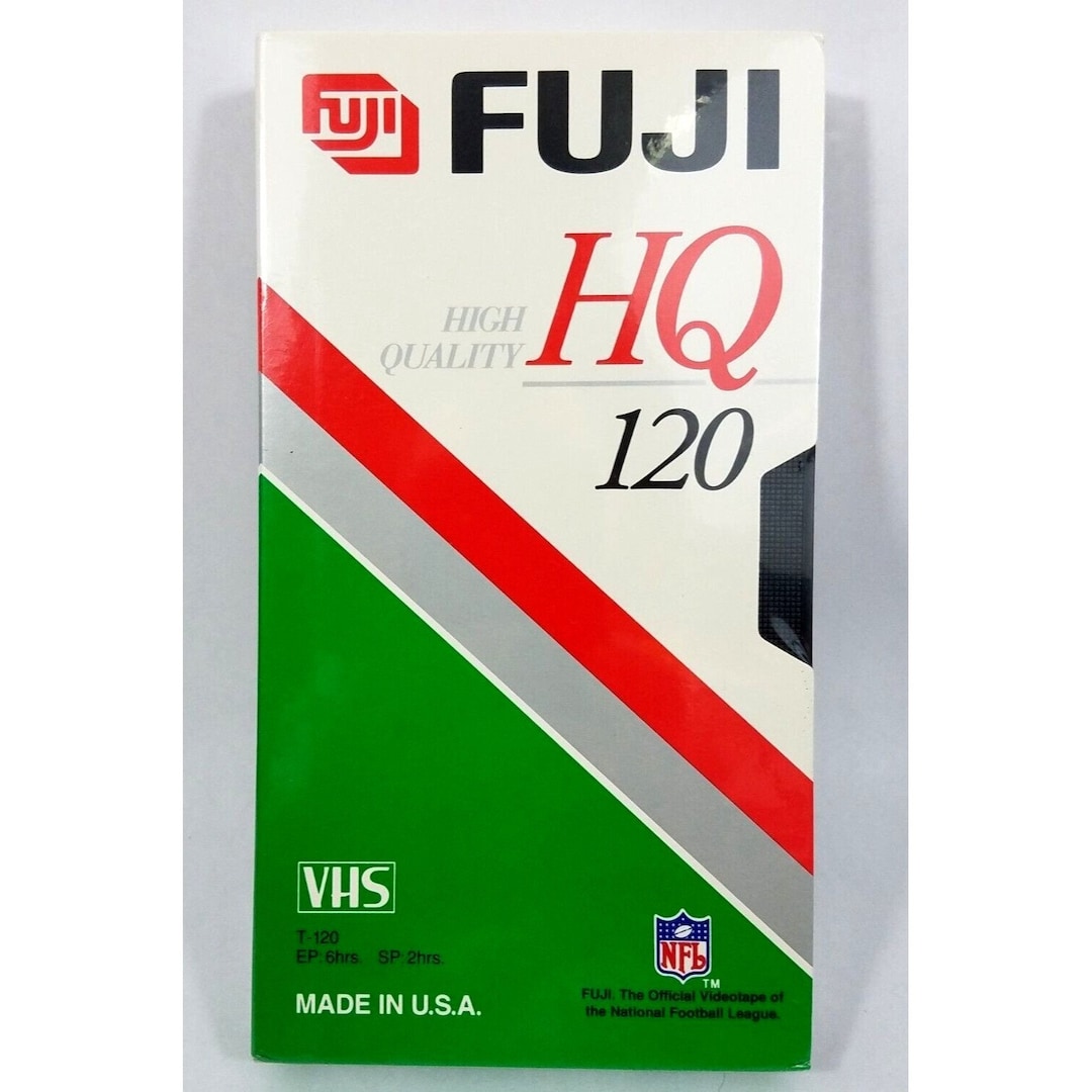Fuji HQ 120 Vhs Blank Video Tape High Quality T-120 EP 6HR SP 2HR ...