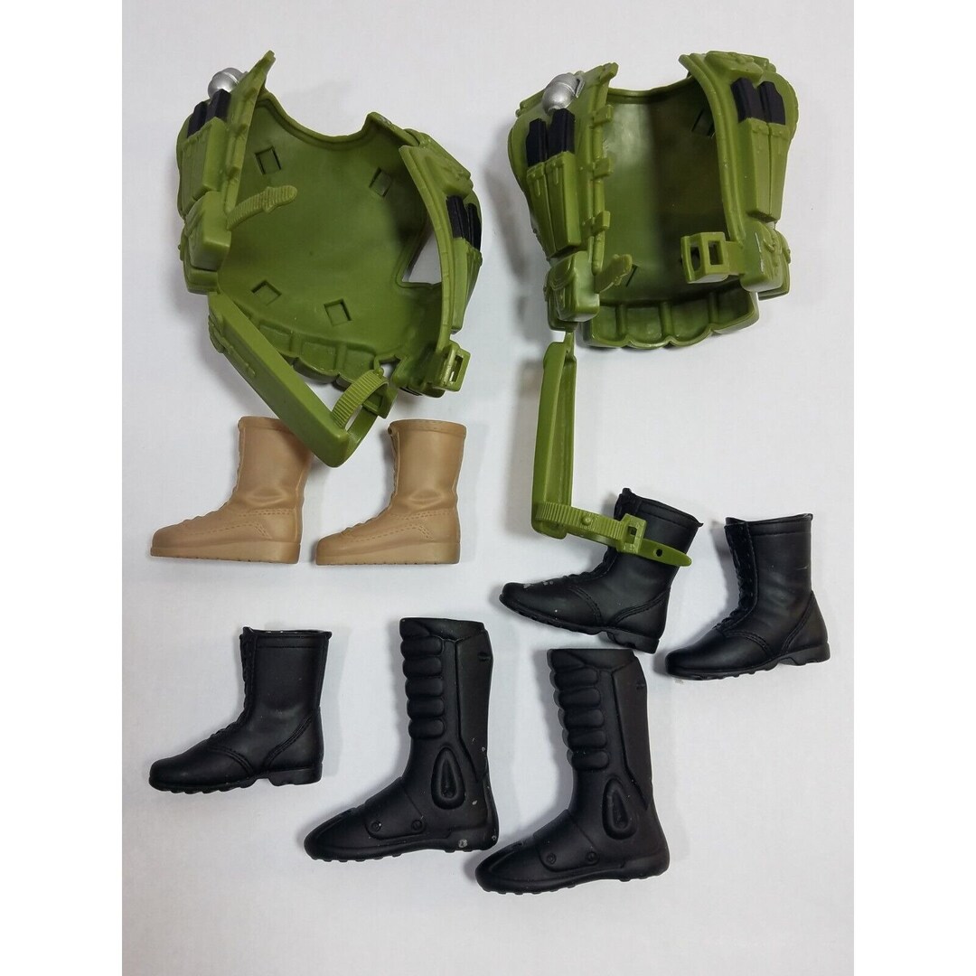 Rubber Utility Vests and Rubber Boots for 12" GI Joe Action Figures 1:6 ...