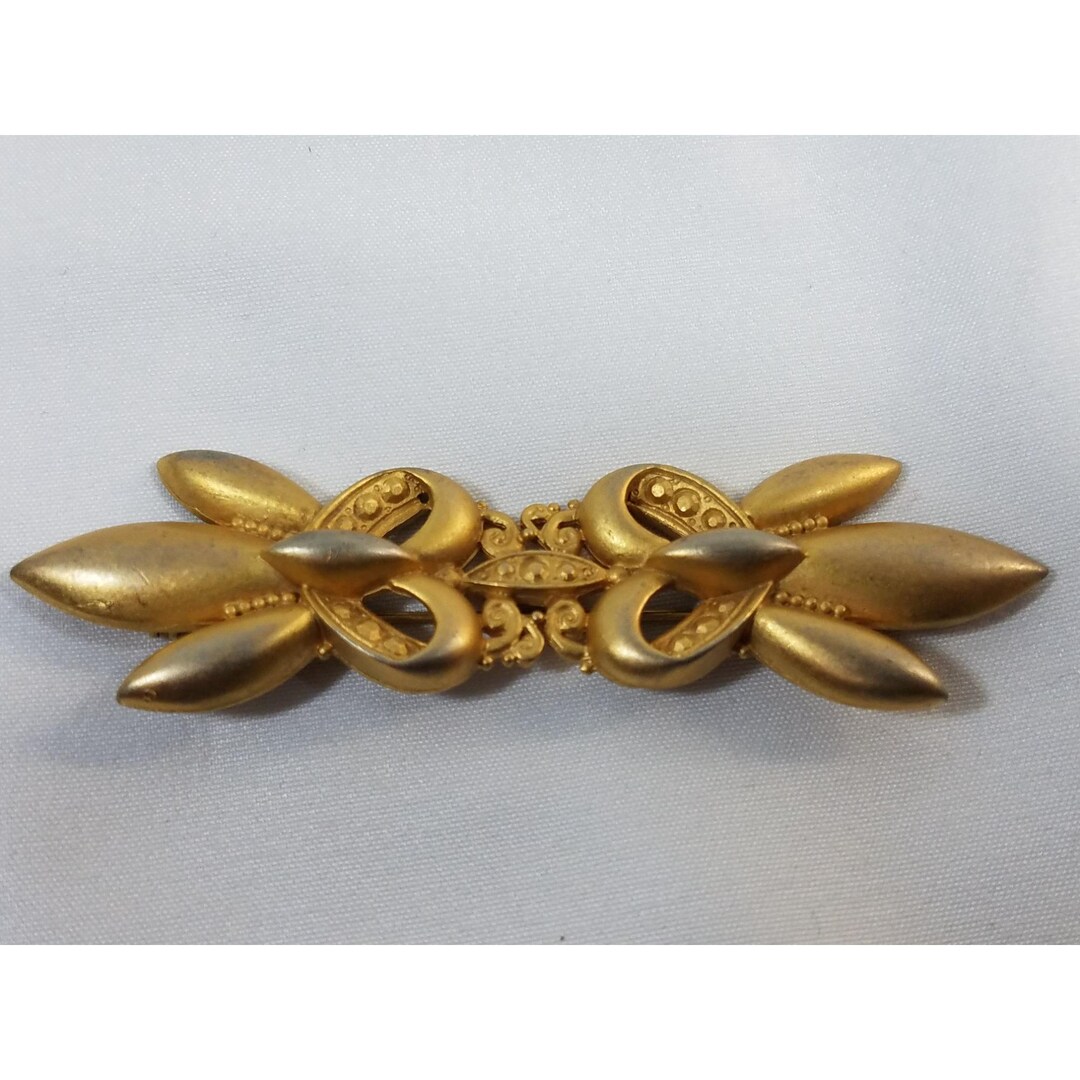 JJ Jonette Gold-toned Brooch Pin Vintage 1988 - Etsy