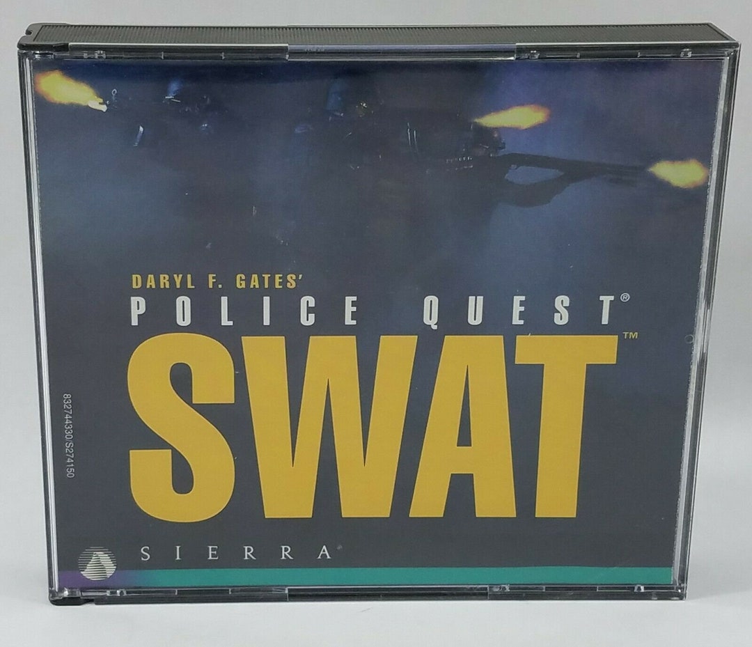 Police Quest SWAT Video Game Pc Game 1995 Sierra Cd-rom Tested Vintage ...