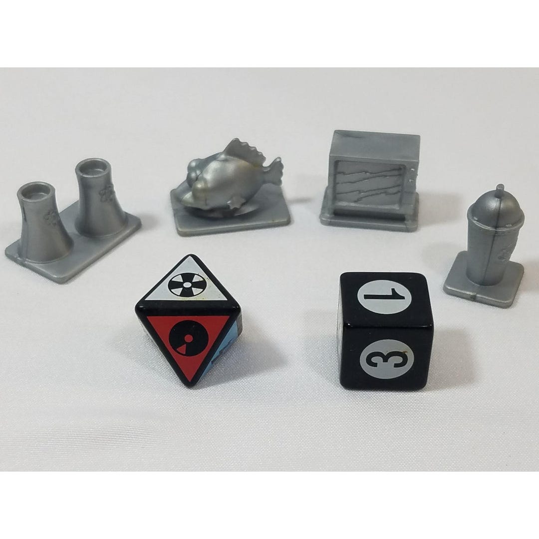 The Simpsons Scene It? Replacement Tokens Dice Game Pieces Parts ...