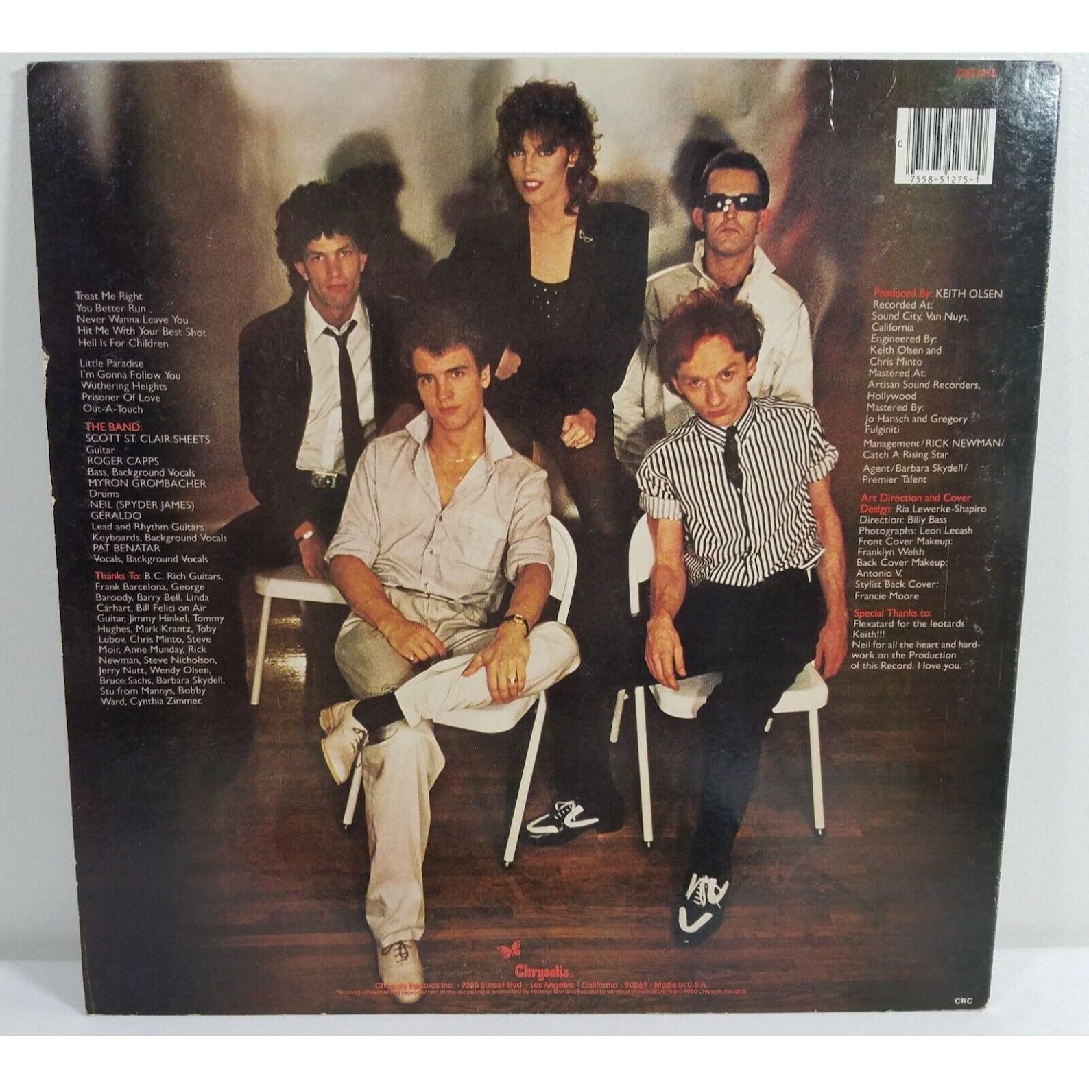 Pat Benatar Crimes of Passion 1980 Chrysalis CHE 1275 Hard Rock Vinyl ...