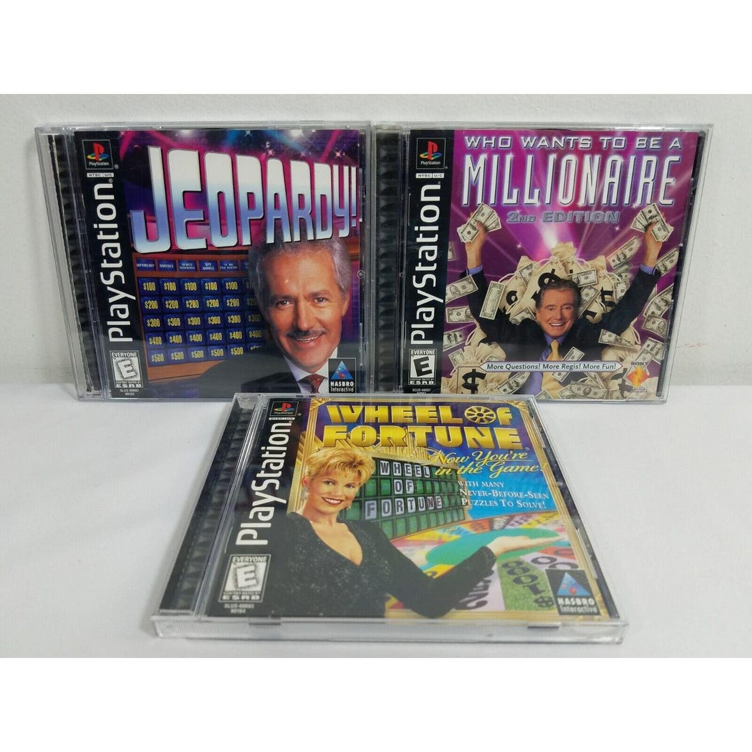 Wheel of Fortune Jeopardy Who Wants to Be A Millionaire Playstation 1 ...