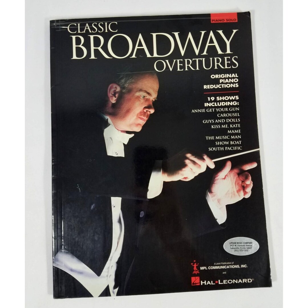 Classic Broadway Overtures Piano Solo Songbook by Hal Leonard - Etsy