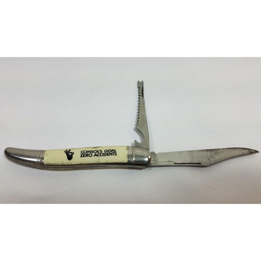 Imperial Fishing Pocket Knife W/scaler Consol's Goal Zero Accidents - Etsy