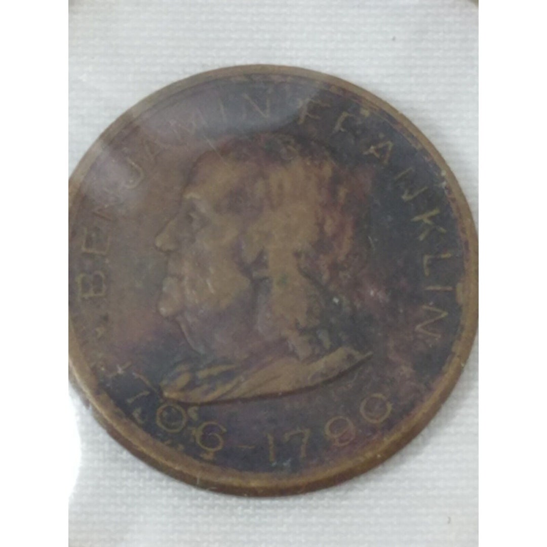 1706-1790 Benjamin Franklin Memorial Souvenir Coin/token - Etsy
