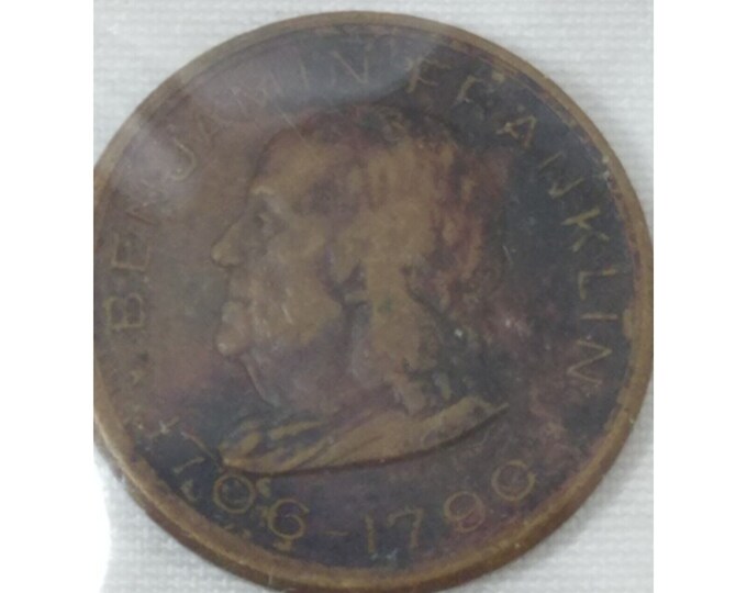 1706-1790 Benjamin Franklin Memorial Souvenir Coin/token - Etsy