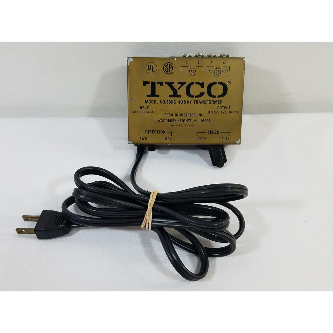 Tyco Model No. 899M HO Hobby Transformer 18V Output Electric Train ...
