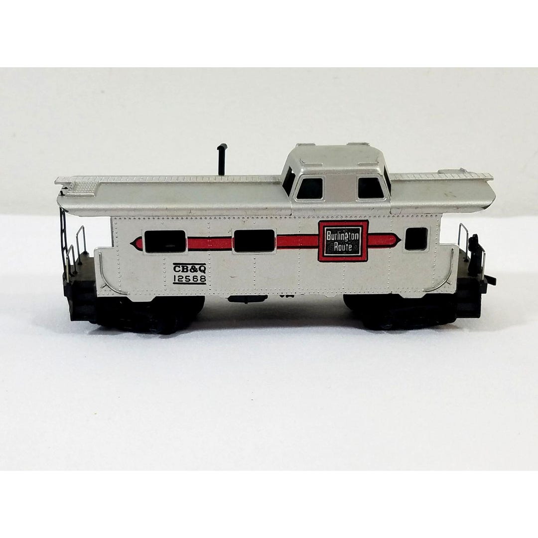 Tyco Burlington Route Caboose CB&Q 12568 HO Scale Model Frieght Train ...