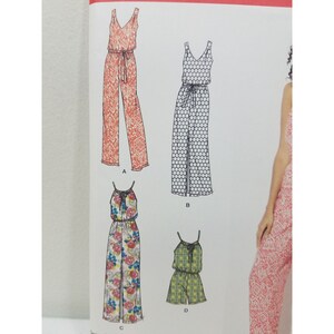 Simplicity Sewing Pattern 1355 Womens Maxi Dress Jumpsuit Pants Size ...
