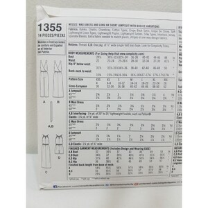 Simplicity Sewing Pattern 1355 Womens Maxi Dress Jumpsuit Pants Size ...